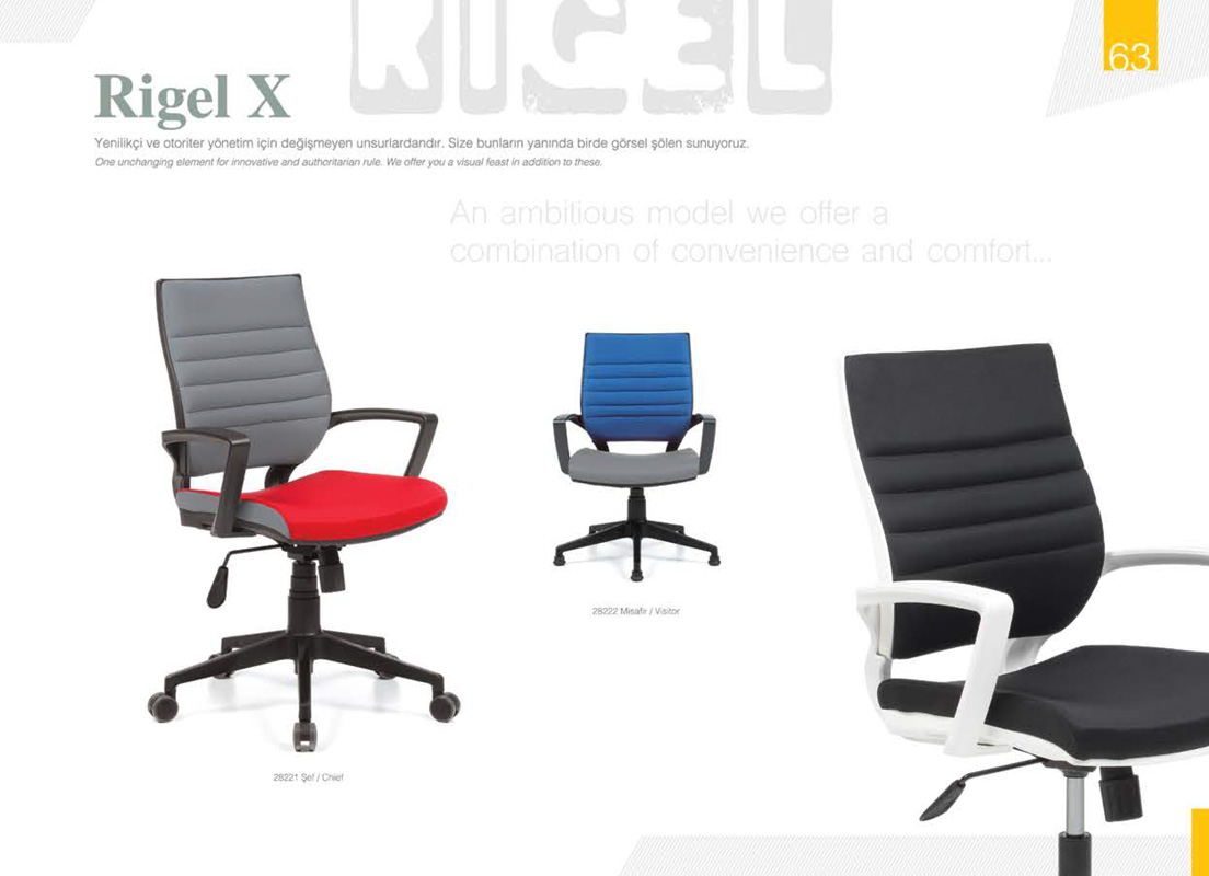 Rigel X -- Ofis Koltukları | Reinart | Ofis Sistemleri | İstanbul I Turkey